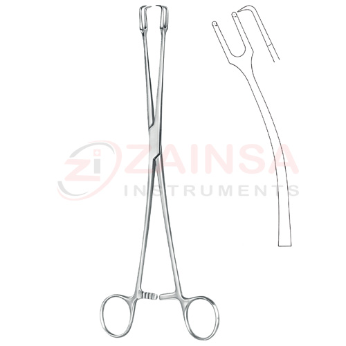 Teeth Curved Straight Schröder Uterine Tenaculum Forceps – Zainsa ...